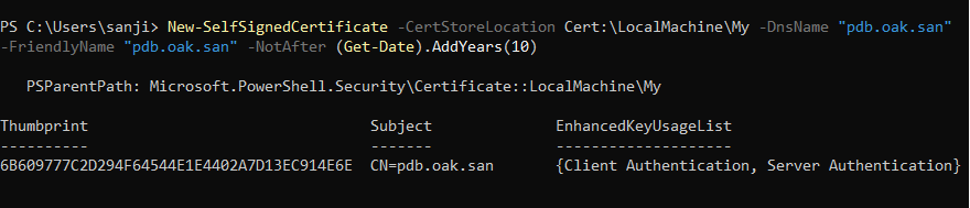 Create a Self-signed Certificate on Windows for Local Development – oak.dev