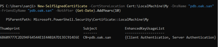 Create a Self-signed Certificate on Windows for Local Development – oak.dev